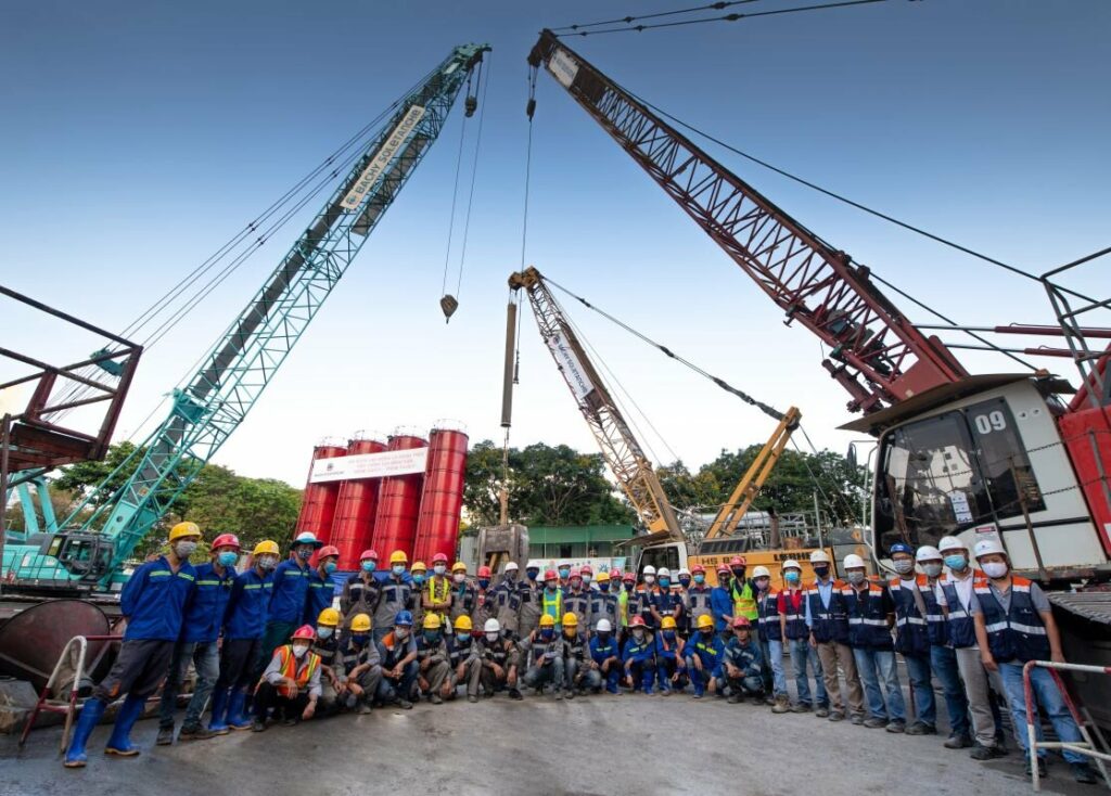 Techcombank Saigon Tower (2020) - Bachy Soletanche Vietnam